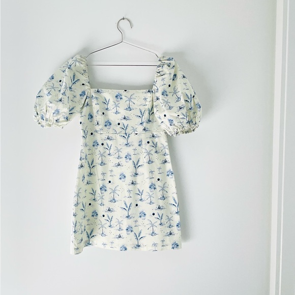 Shore | Dresses | Shore Size S Floral Puff Sleeve Dress Spring Summer ...